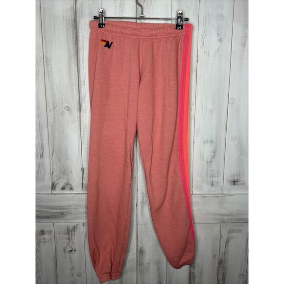 Aviator Nation | Pants & Jumpsuits | Aviator Nation Pink Neon Pastel 5 ...